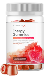 Energy Gummies – Natural Apple Flavor – Natural X